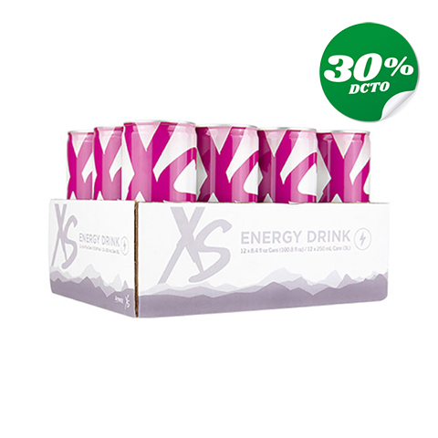 XS Energy Drink Cranberry Uva| Pack com 12 unidades